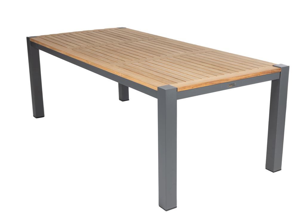 Como Dining Table with Teak Top – Mountain House Furniture