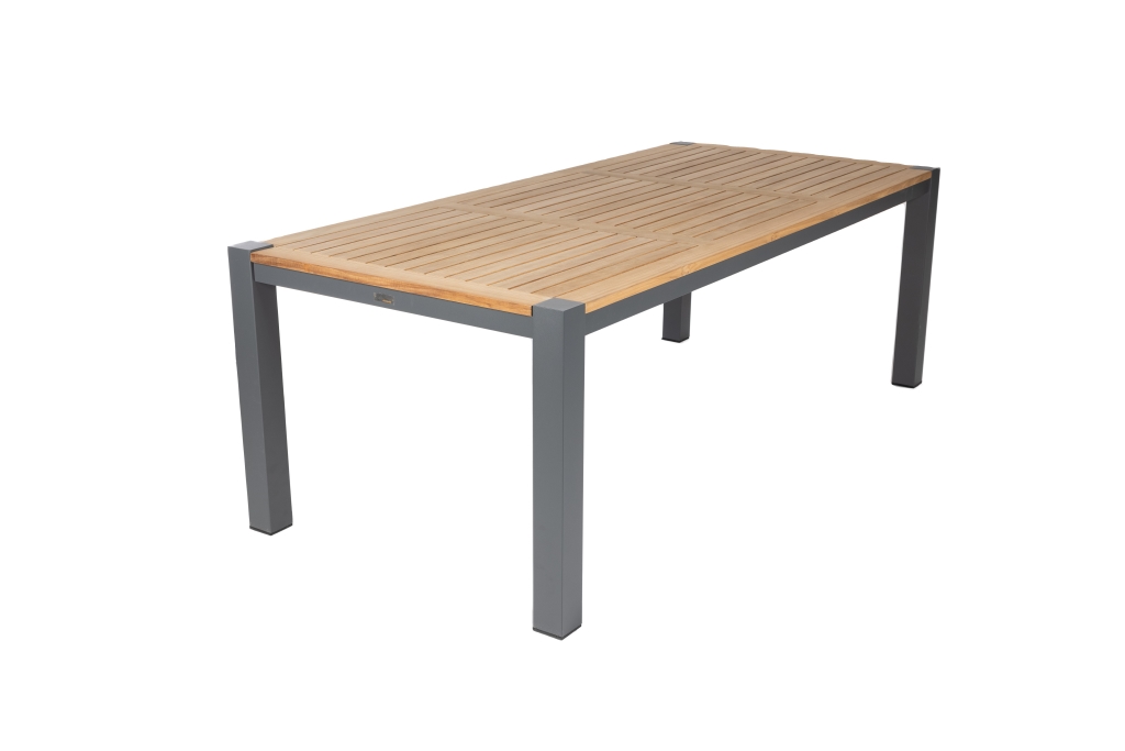 Como Dining Table with Teak Top – Mountain House Furniture