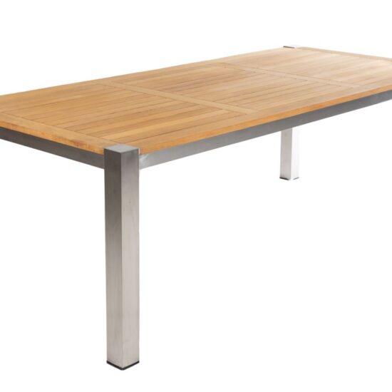 Como Dining Table with Teak Top – Mountain House Furniture