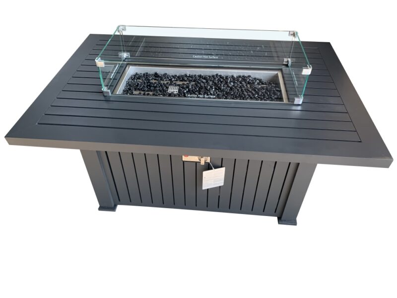 Rectangular Fire Table – Black – Mountain House Furniture