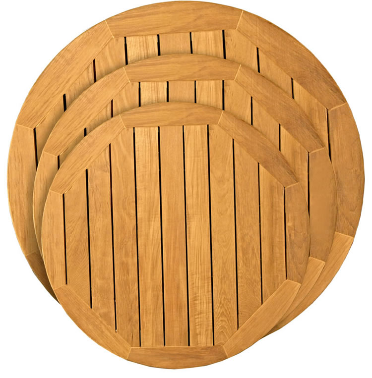 Teak Top- Round, Small – Mountain House Furniture